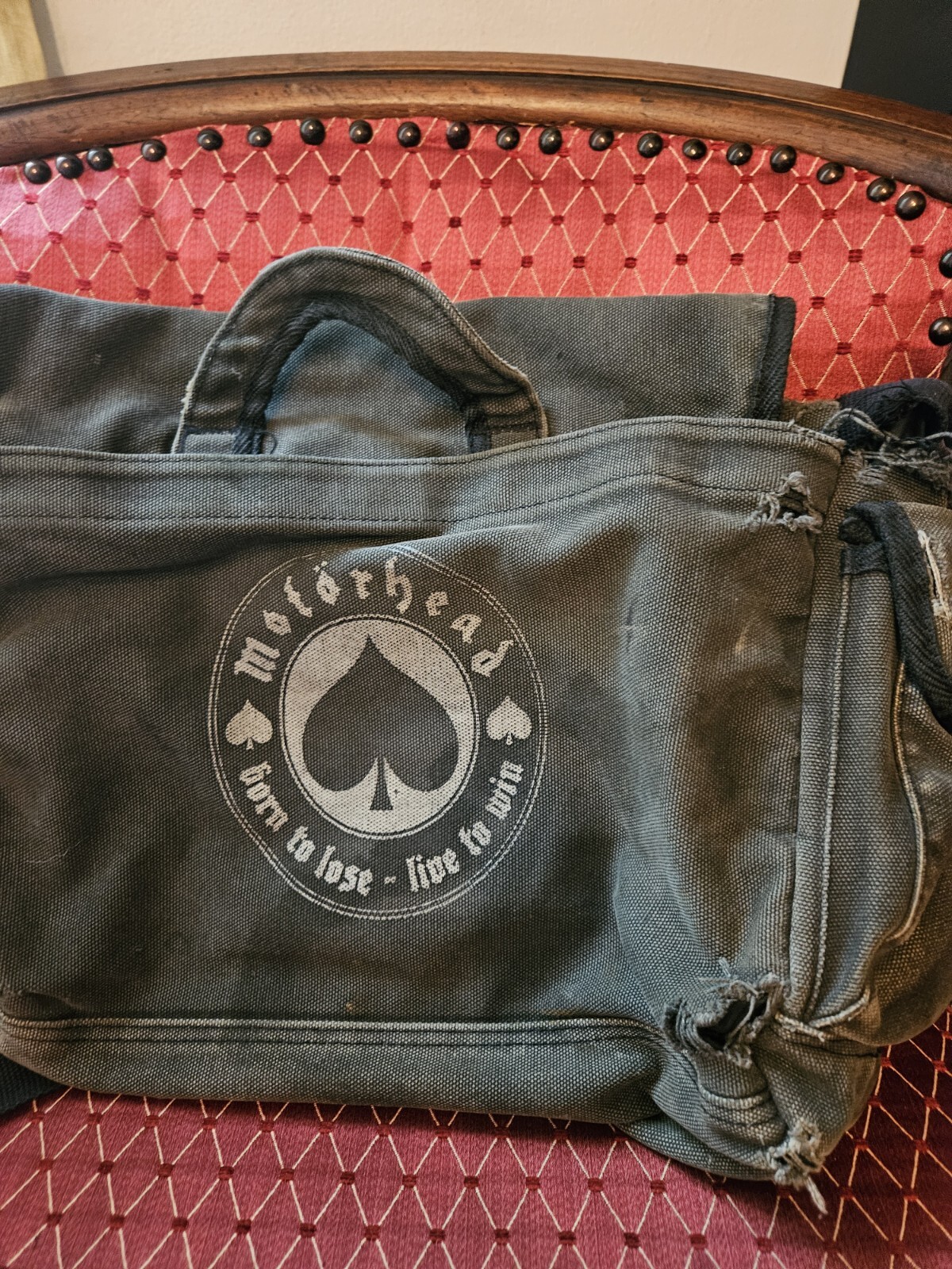 Motorhead England Bag Black Canvas Messenger Born to … - Gem