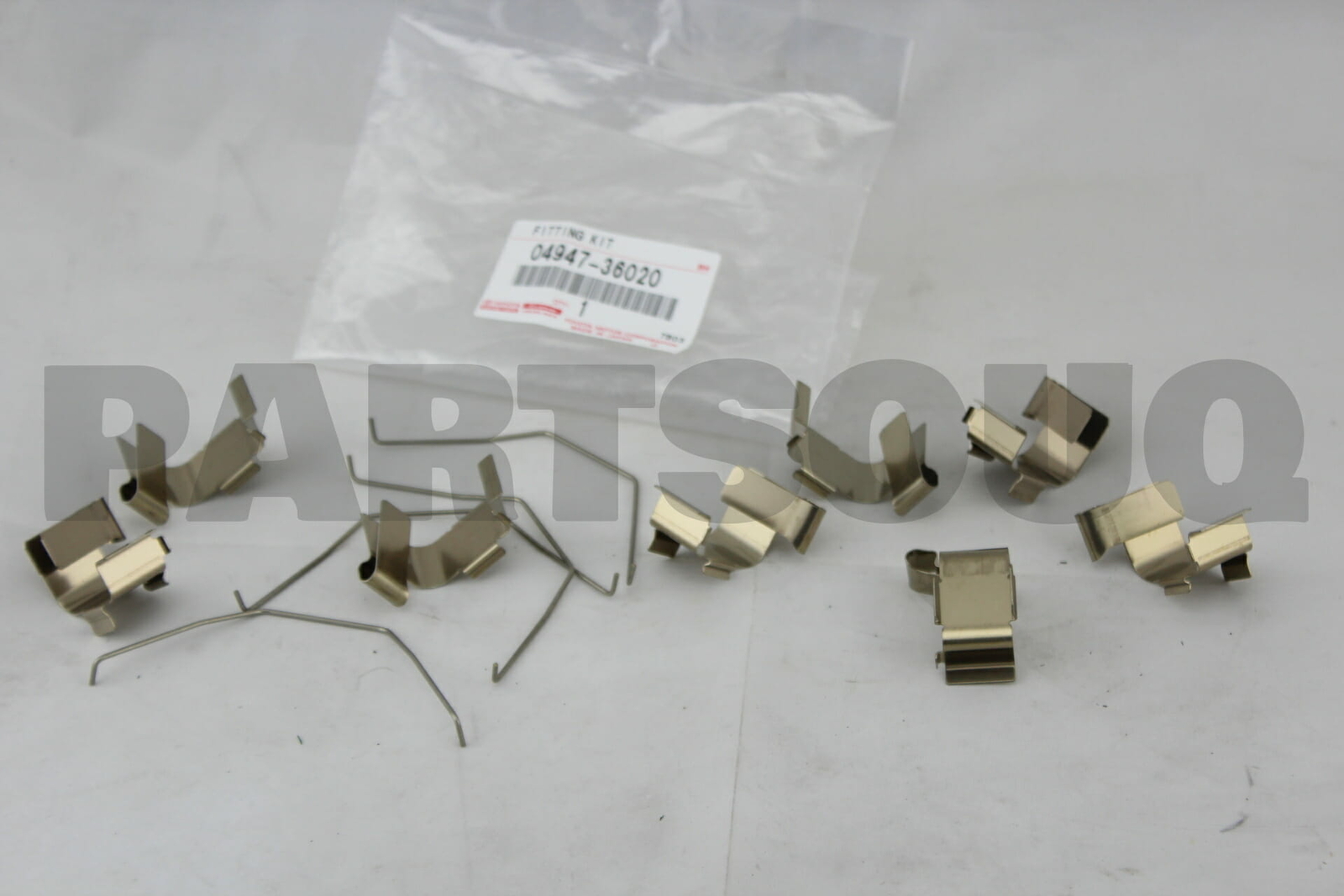 0494736020 Genuine Toyota FITTING KIT, DISC BRAKE, FRONT 04947-36020 | eBay