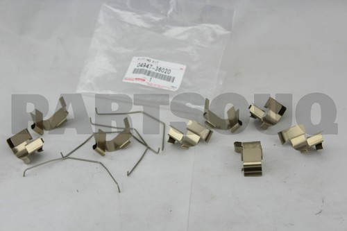 0494736020 Genuine Toyota FITTING KIT, DISC BRAKE, FRONT 04947-36020 | eBay