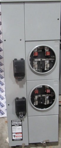 Siemens WMM21125 2 Gang Meter Set Power Mod 1PH. Main 125amp Sockets | eBay