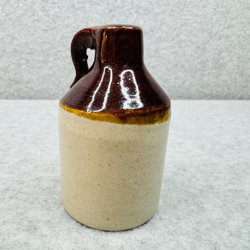 Mini Stoneware Jug with Handle Miniature Crock Vintage | eBay