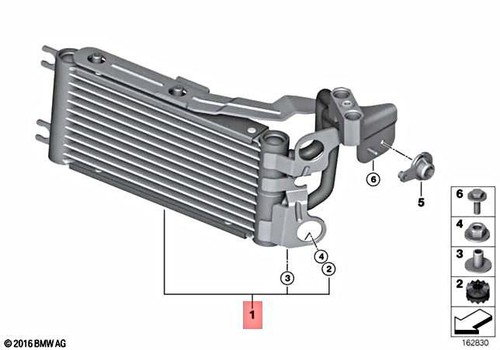 Genuine BMW E84 E90 E91 E92 E93 X1 Engine Oil Cooler OEM 17227521376 | eBay