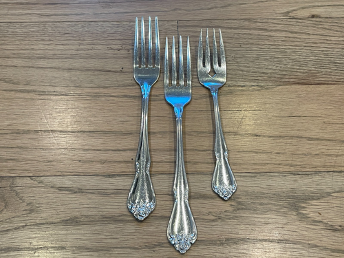 Oneida Arbor Rose "True Rose" Stainless Steel Flatware - 3 Forks | eBay