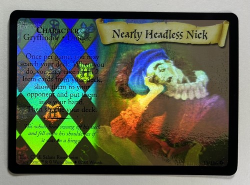 HARRY POTTER TCG BASE SET HOLO FOIL #13/116 NEARLY HEADLESS NICK LP | eBay