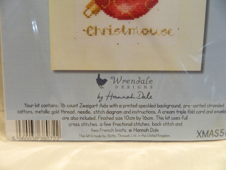 C-25 BOTHY THREADS COUNTED CROSS-STITCH KIT ‘MERRY CHRISTMOUSE ...