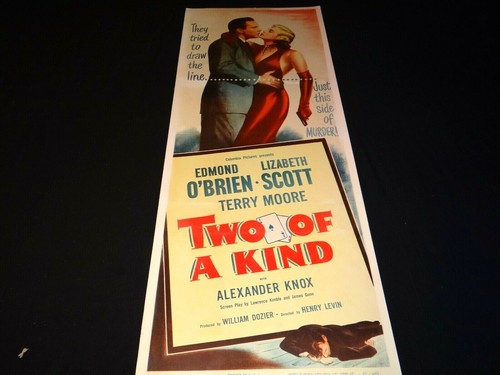 TWO OF A KIND edmond o' briend / magnifique affiche cinema U.S 1951 ...
