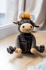 Highland Cow Door Stop Heavy Stopper Tartan Home Decor Weighted Wedge ...