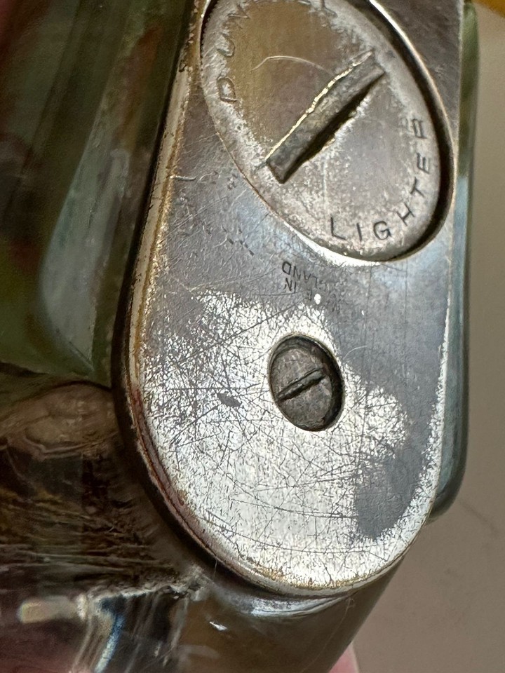 DUNHILL 1949 STANDARD AQUARIUM LIFT ARM PETROL LIGHTER IN PERSPEX ...