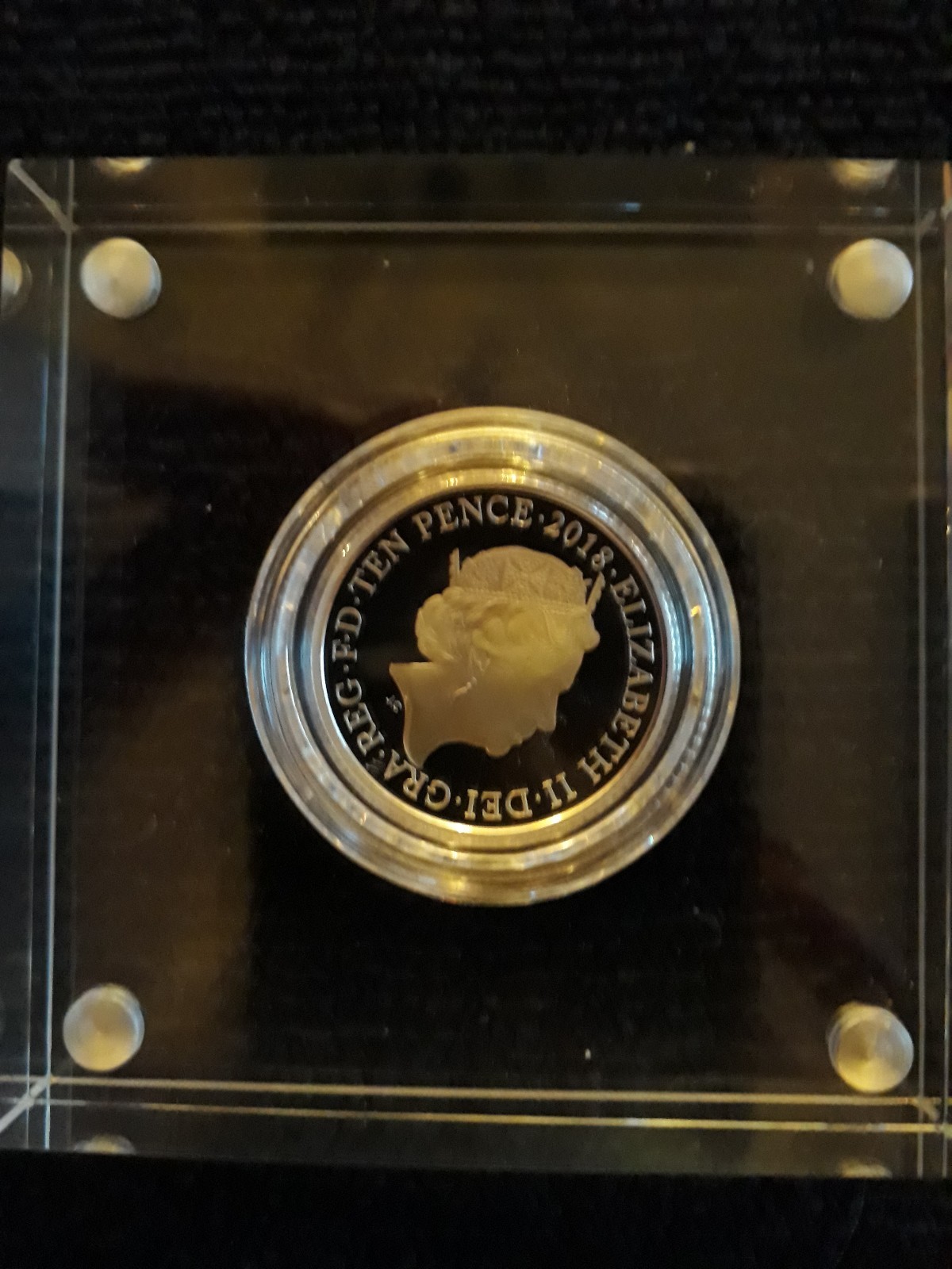 15000 ONLY VERY RARE 2018 10p LETTER R-ROBIN SILVER PROOF COIN XMAS ...