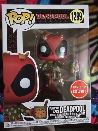 Funko Pop Marvel Seasons PUMPKIN SPICE DEADPOOL 1299 GameStop Exclusive ...