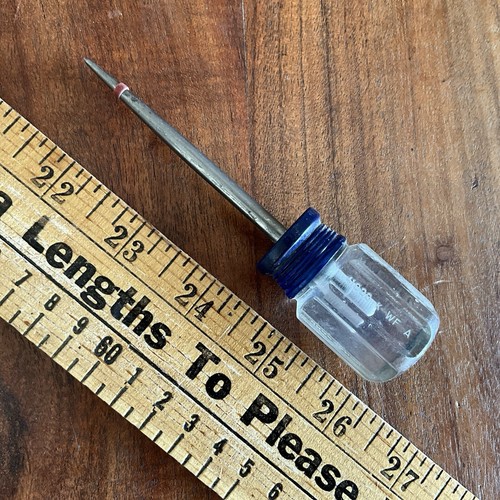 Craftsman Short Scratch Awl 41028 K WF Made in USA Blue Clear | eBay