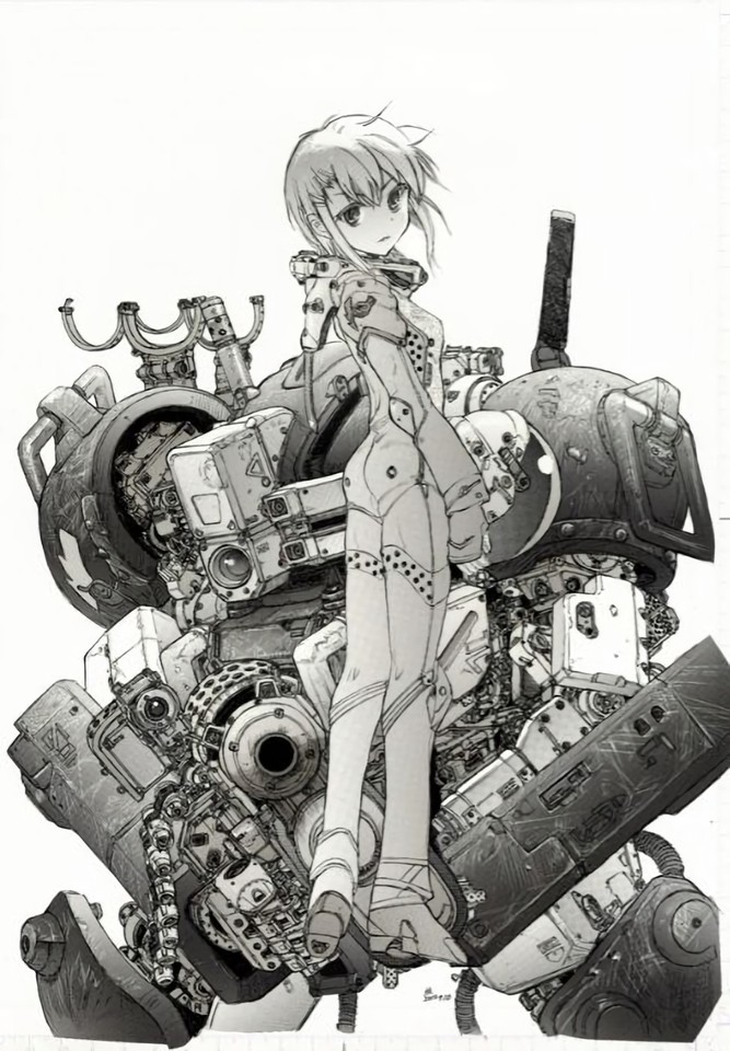 Kouji Akimoto Mechanic Art Book GURAMAN 2021 A side Revised ver C106 ...