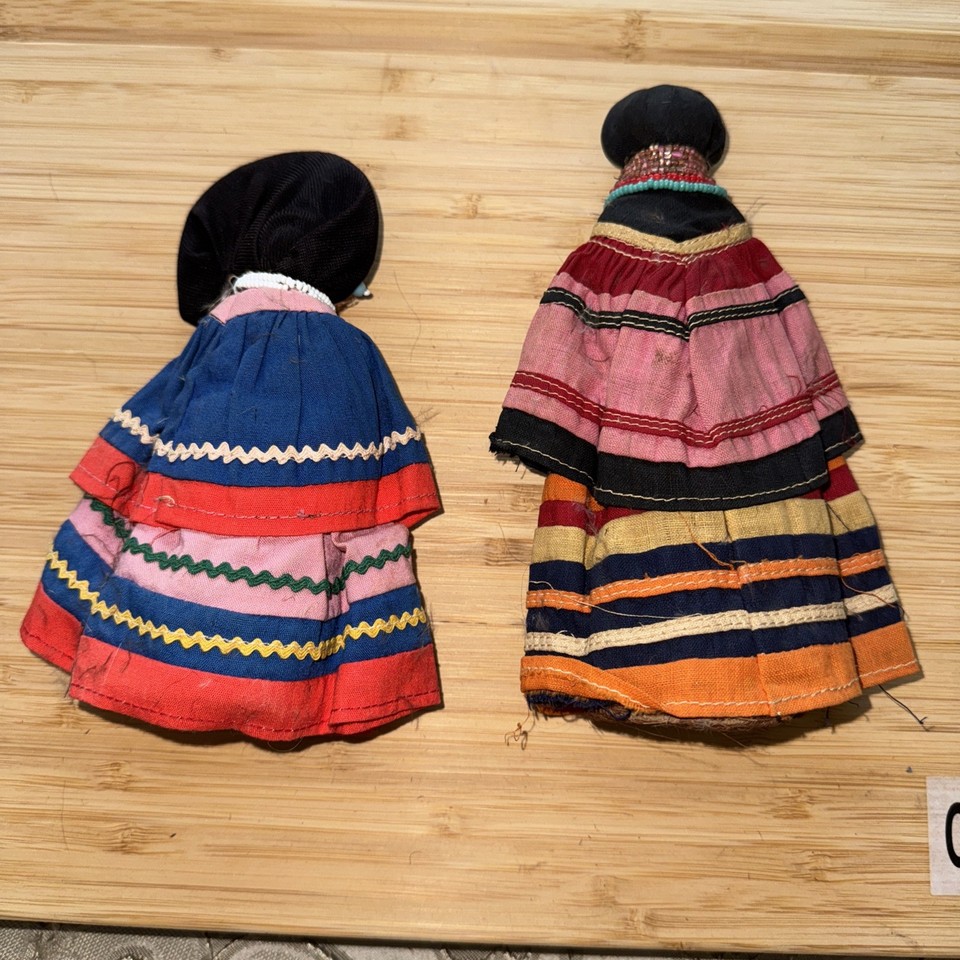 Vintage Native American Indigenous Seminole Handmade Palmetto Husk doll ...