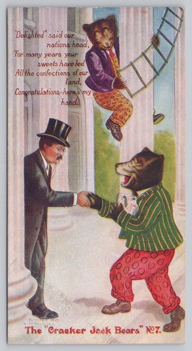 1907 Cracker Jack Bear #7 Bear Postcard Unused Unposted BE Moreland ...