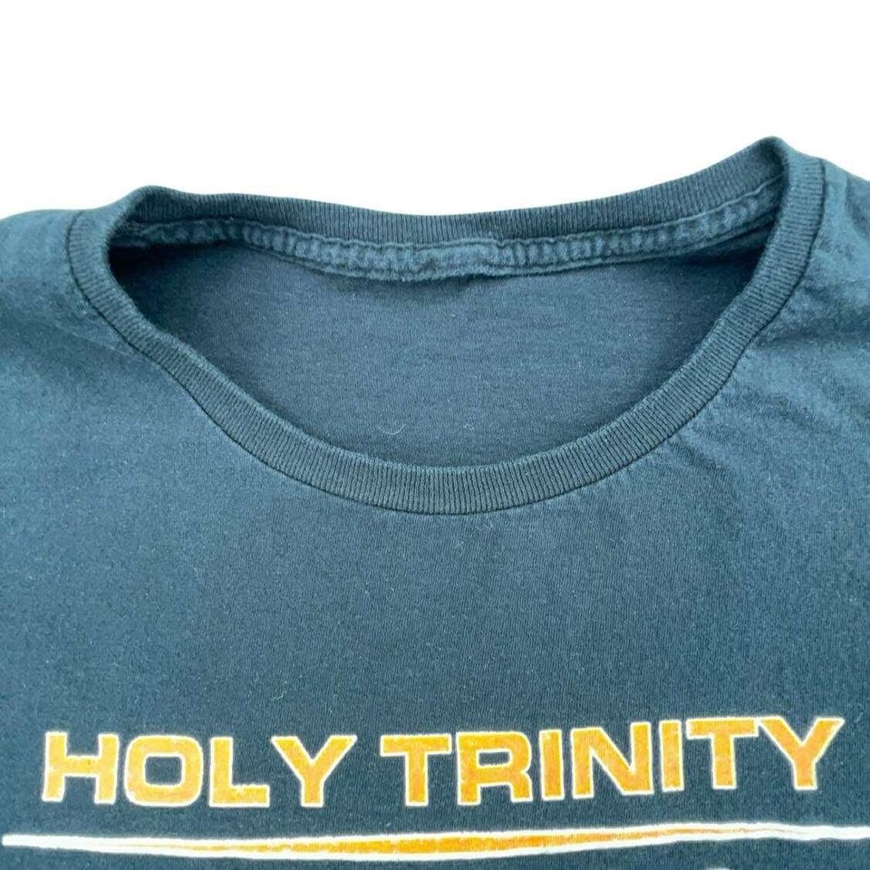 Holy Trinity Saints Long Sleeve T Shirt School Spirit Tee Black Graphic ...