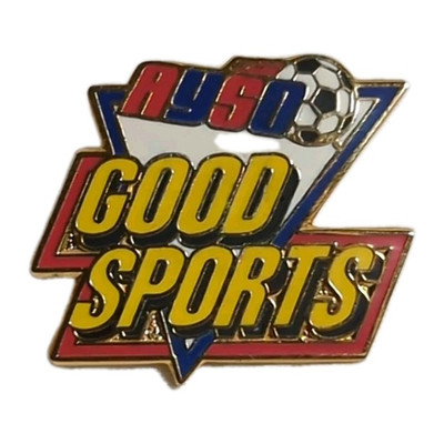 AYSO Good Sports Soccer Ball Vintage Lapel Pin | eBay