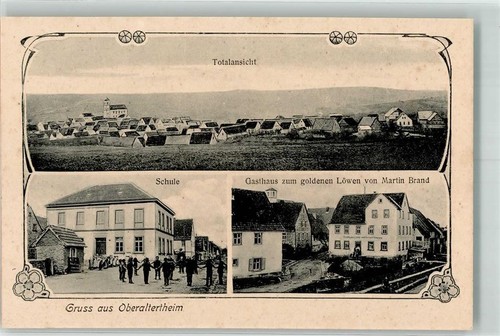 13513886 - 8702 Oberaltertheim Schule Gasthaus zum goldenen Loewen ...