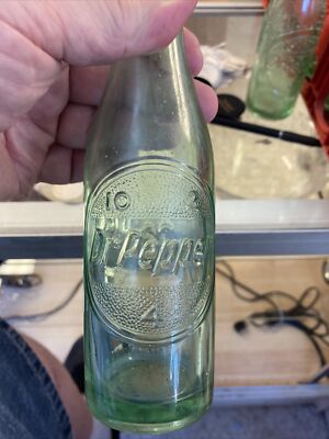 Vintage Dr Pepper Embossed 10-2-4 Bottle, Green 6. oz #51 | eBay