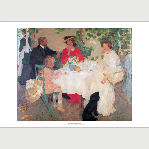 E Phillips Fox Art Print - 'Al fresco' ca. 1904 - Impressionist - 4 ...