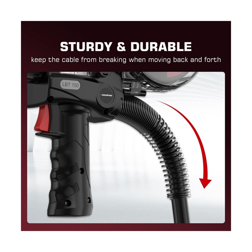 ARCCAPTAIN Spool Gun for Aluminum Welding 150A Euro Connection 10FT for ...