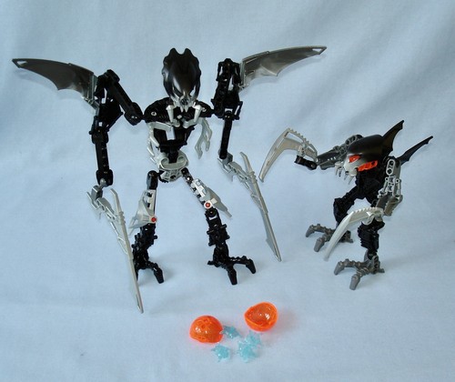 Lego Bionicle 8693 CHIROX & 8949 KIROP Winged Phantoka Warriors ...