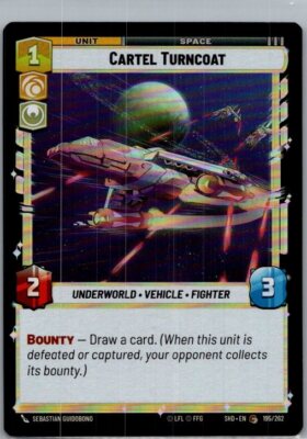 2024 STAR WARS UNLIMITED CARTEL TURNCOAT 195/262 FOIL | eBay