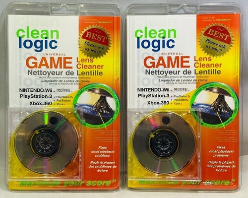 2 Clean Logic Universal Game Lens Cleaner HyperBRUSH Nintendo PS3 XBOX ...