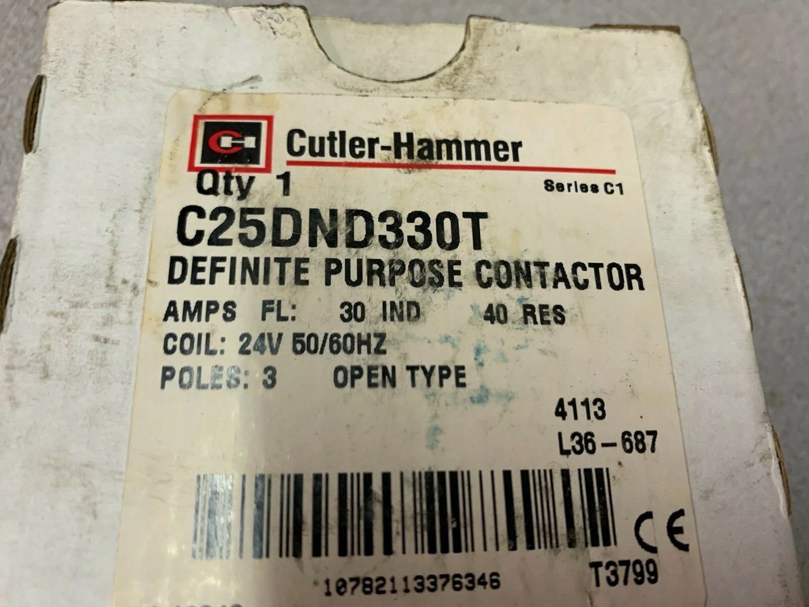 NEW IN BOX CUTLER HAMMER CONTACTOR C25DND330T | eBay