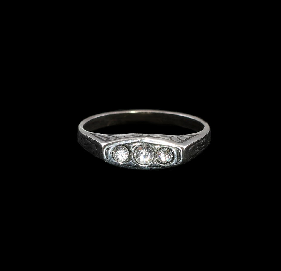 9901386 925er Silber Ring mit Swarovski-Steinen Gr. 54 Inka-Stil | eBay