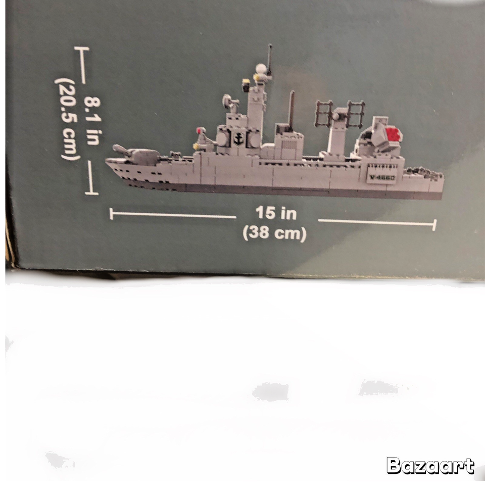 Navy Armed Forces Destroyer Building Block Set - 533 Pieces | eBay