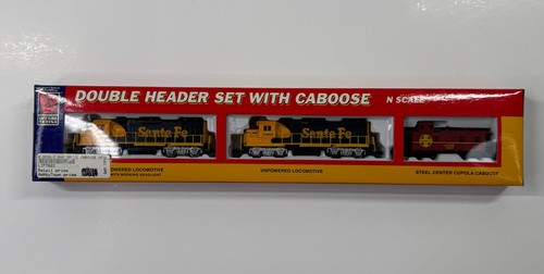 Life Like Trains Double Header Set With Caboose N Scale | eBay