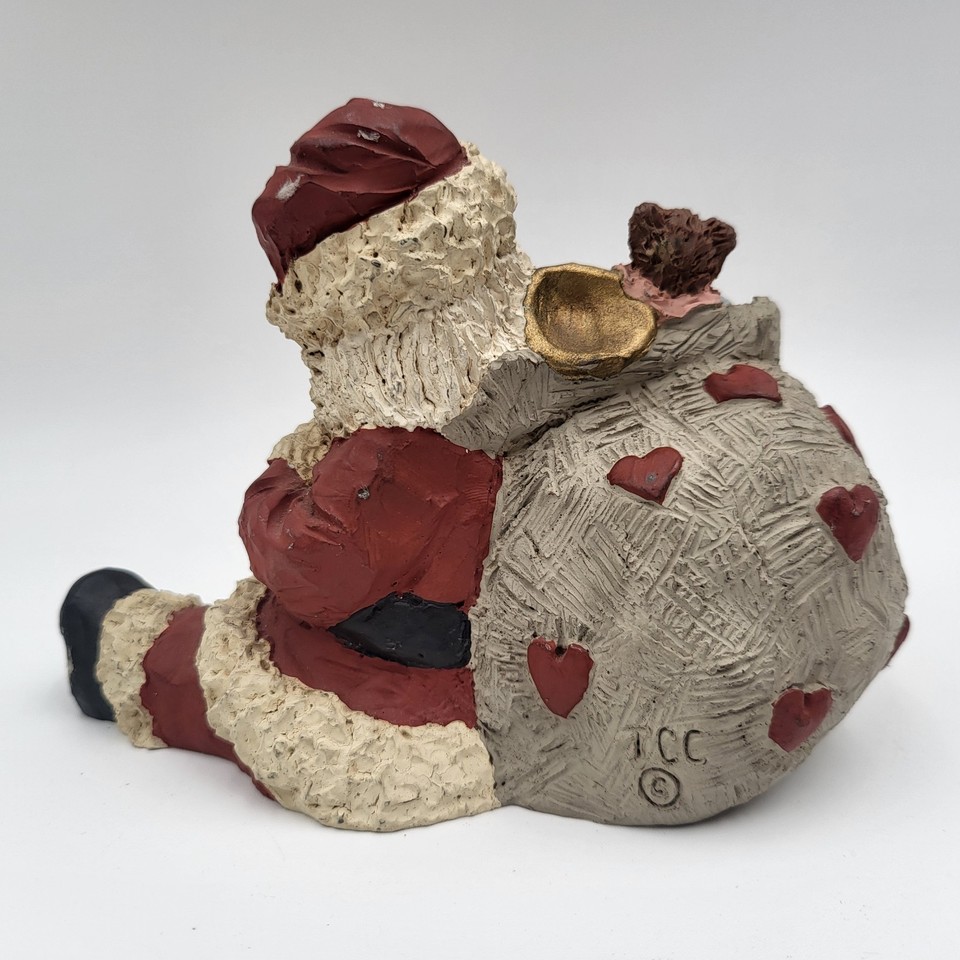 Vintage Santa Figure Traditional Santa Claus With Bag of Toys Hand ...