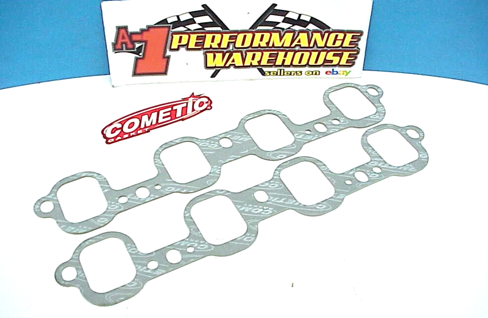 2 NEW Cometic Chevy SB2.2 Intake Gaskets .094" Fiber x 2.140" x 1.690 ...