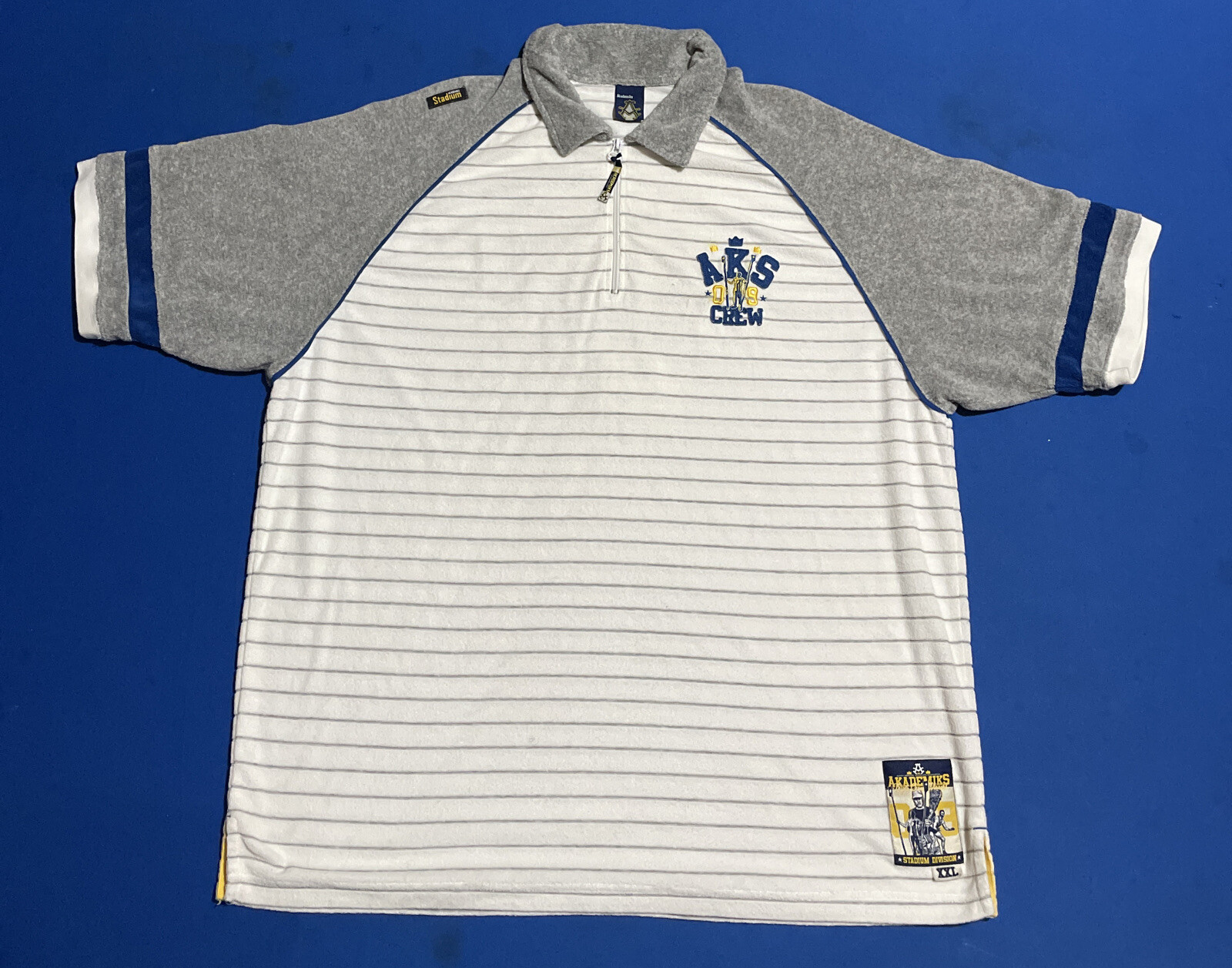 Vintage Akademiks Stadium Mens Quarter Zip Shirt Shor… - Gem