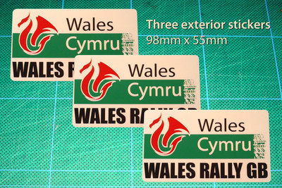 Wales Cymru Rally GB WRC decal Sticker 98x55 exterior print x3 | eBay UK