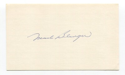 Mark Belanger Signed 3x5 Index Card Autographed MLB Baseball Baltimore ...
