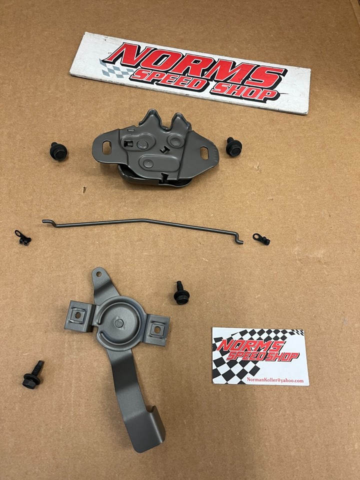 Mopar B Body Dodge Primary Hood Latch SET 1969 Charger 69 One Year Only ...