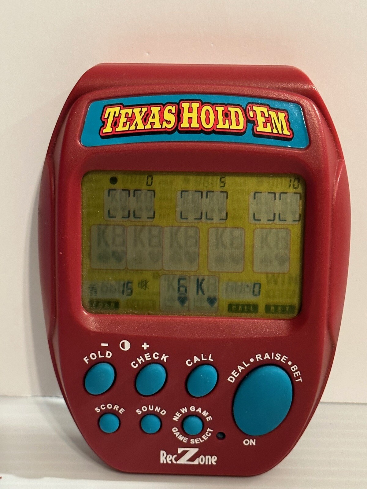 RecZone "Texas Hold'em" Electronic Video Poker Game - Tested / Works ...