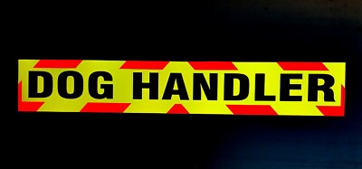 Dog Handler Fluorescent Magnetic Warning Sign | eBay UK