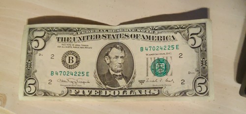 five dollar bill SERIES 1988 A in great condition | eBay