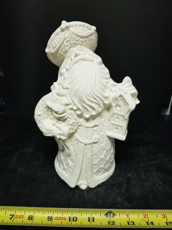 Birdhouse Santa Unpainted Ceramic Bisque Ready To Paint | eBay