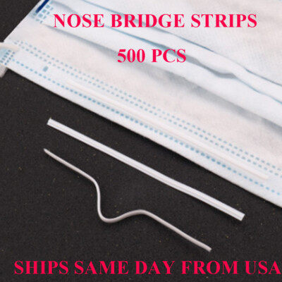 500pcs Nose Bridge Wire Strip for Face Mask DIY Craft Making ...