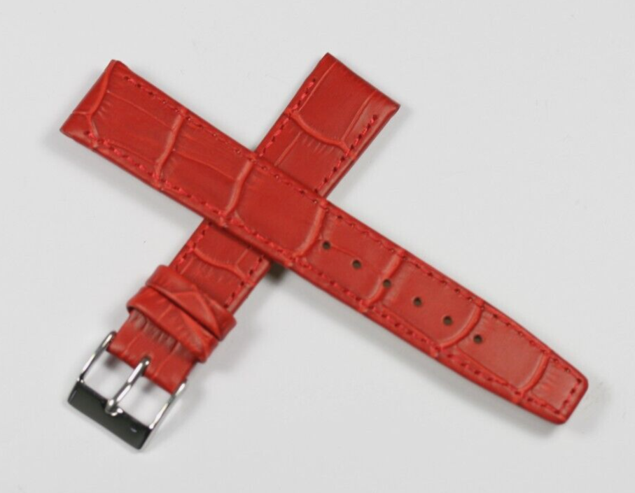 EASY FIT CLIP ON OPEN ENDED LEATHER WATCH STRAP 12MM to 20MM CHESTNUT ...