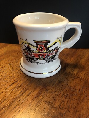 R and N Vintage Fireman Firetruck Fire Fighter 4” Mug Rare Free ...