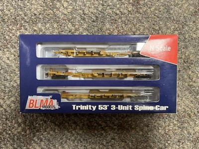 + BLMA N Scale 12251 Trinity 53' 3 Unit Spine Car Set LNIB #355001 | eBay