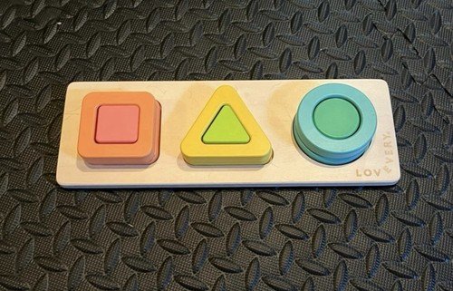 Lovevery Geo Shapes Wooden Puzzle, Montessori toy | eBay