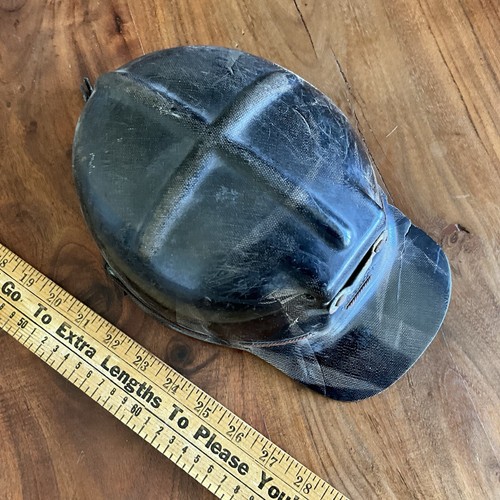 VINTAGE MSA COMFO-CAP LOW VEIN TIGER STRIPE MINER HELMET Texas Oil ...