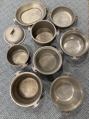 Lot Of 8 Vintage Guardian Service Ware Cast Aluminum Cookware Pots ...