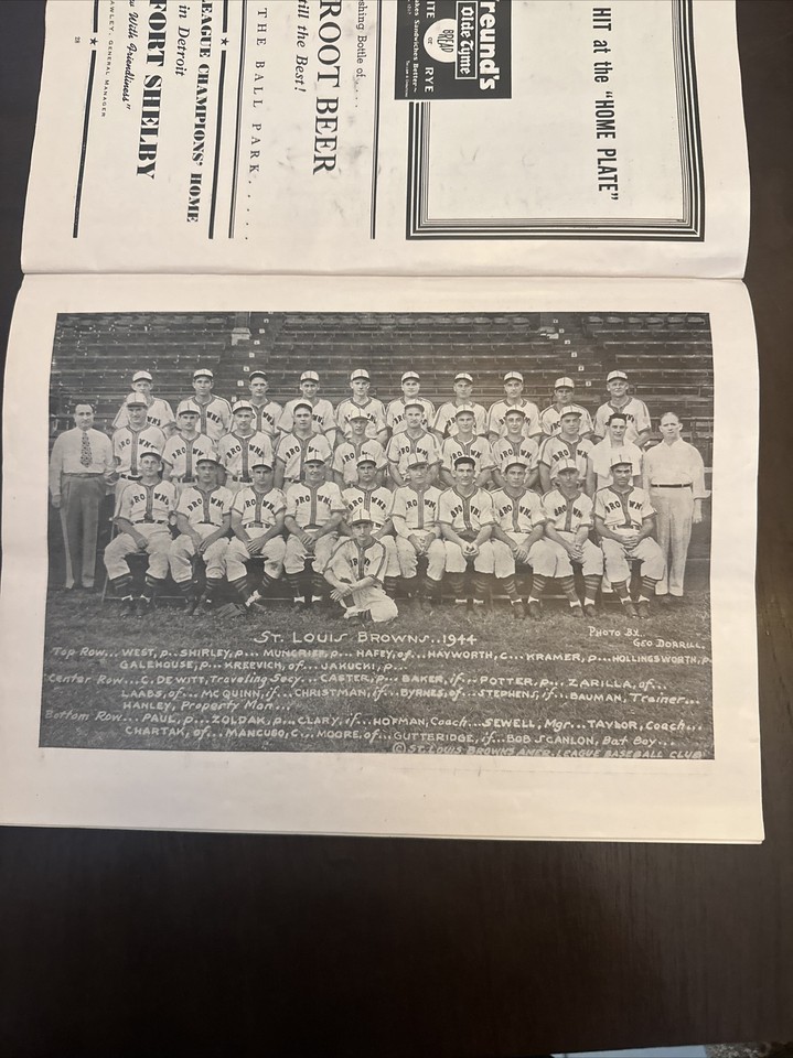 1944 World Series Browns vs Cardinals Program - RARE | eBay