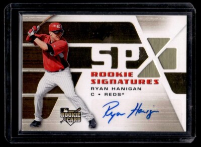 2008 SPx Rookie Signatures Gold Ryan Hanigan Auto Cincinnati Reds #110 ...